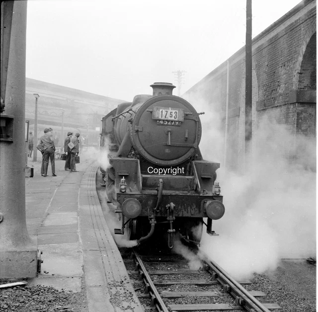 RAILWAY STEAM NEGATIVE Black 5 45279 Preston 1960s + Copyright £4.75 ...
