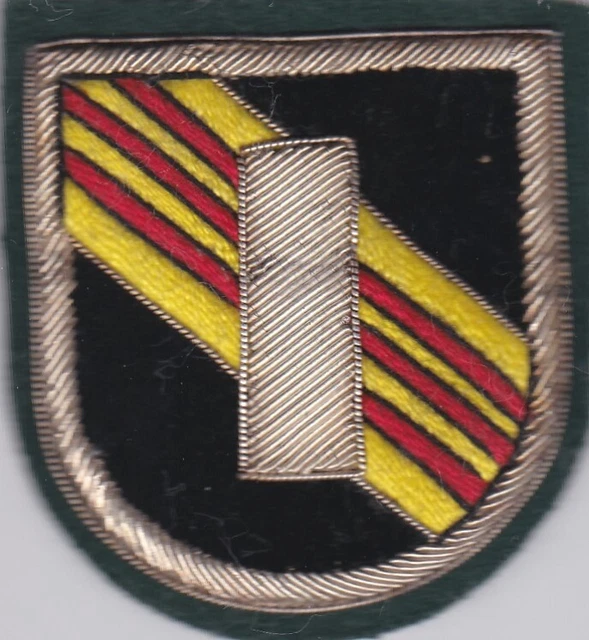 VIETNAM WAR US Army Beret Patch,Special Forces,Bullion,1st Lt,Theatre ...