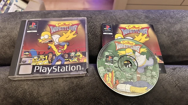 SONY PLAYSTATION PS1 The Simpsons Wrestling 2001 - Untested. Includes ...