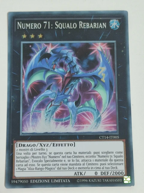 YU-GI-OH! NUMERO 71 Squalo Rebarian SUPER RARA - Italiano EUR 1,90 ...