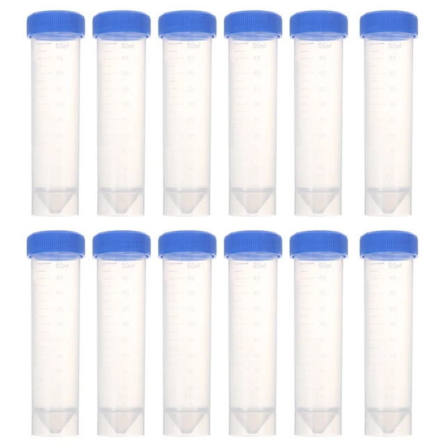 25 PCS TUBE Centrifuge Tubes with Screw Cap Sample Collection Caps £19. ...