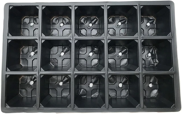 15 CELL PACKOF 40 Professional Grade Seed Trays Bedding Plant Seed ...