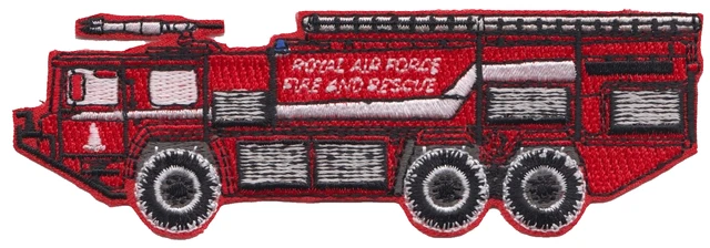 RAF FIREFIGHTING SERVICE Scamell Mk 10 Fire Engine / Tender Embroidered ...