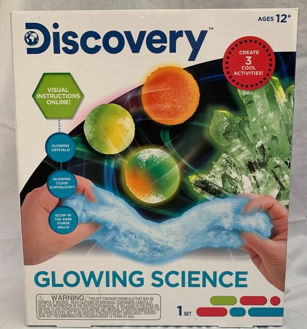 DISCOVERY KIDS GLOWING Science Experiment Kit - Crystals Slimygloop ...