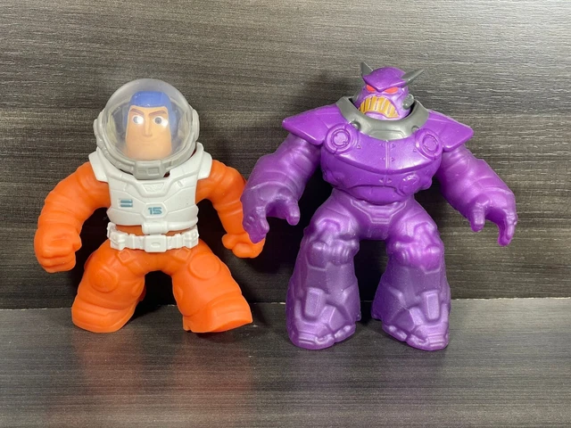 HEROES OF GOO Jit Zu Disney Pixar Lightyear Zurg Purple & Buzz Orange ...