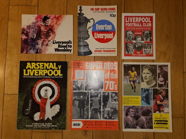 6 LIVERPOOL FC Programmes & Magazines From 1970s & 1980s Man Utd ...
