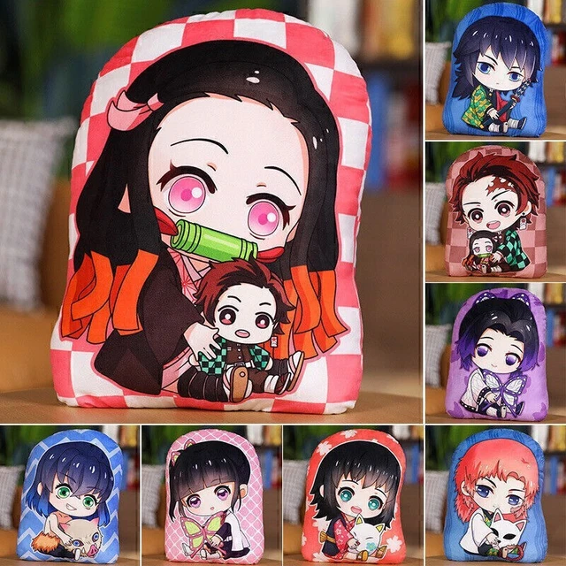ANIME DEMON SLAYER Kimetsu No Yaiba Plush Pillow Pendant Stuffed Kids ...