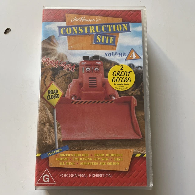 JIM HENSONS CONSTRUCTION Site Vol 4 On VHS Kids Video $18.90 - PicClick AU