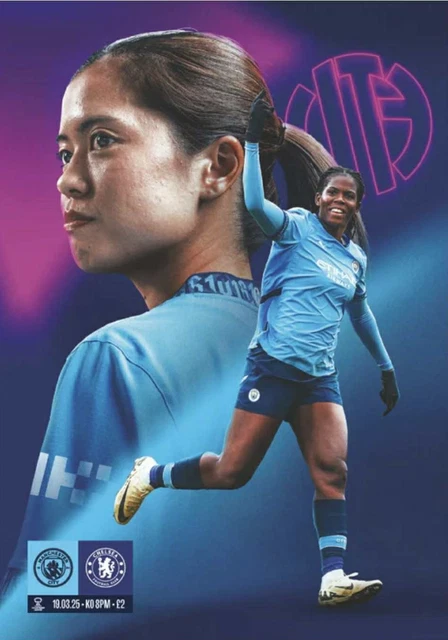 MANCHESTER CITY WOMEN v Chelsea Women 2025 Football Programme £2.22 ...