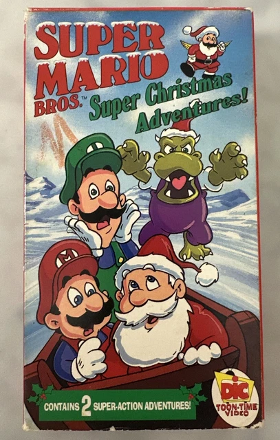 SUPER MARIO BROS Super Christmas Adventure VHS DIC Toon Time Cartoon ...