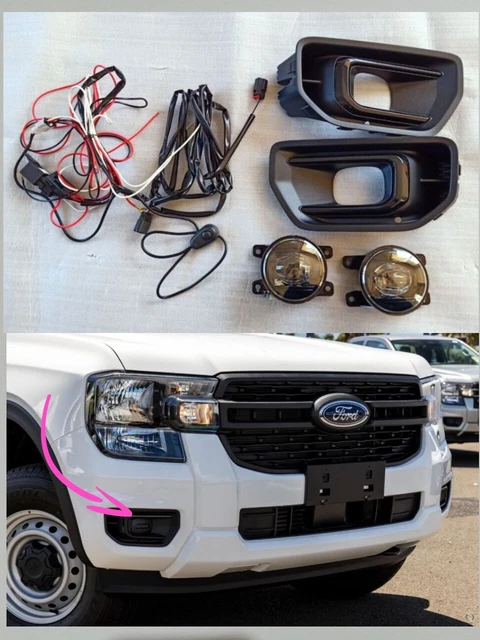 FORD RANGER NEXT-GEN 2022-23 LED Fog Light Complete Set to Upgrade XL ...