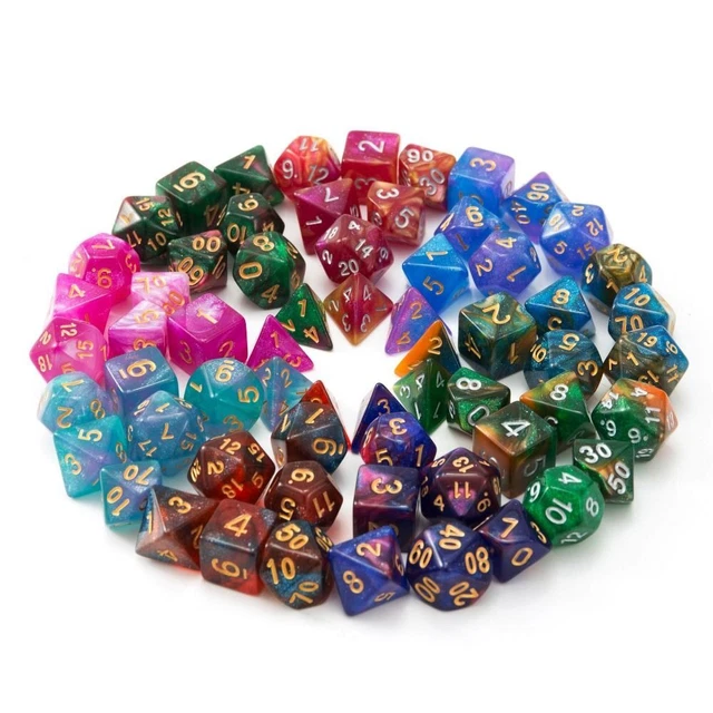 D12 D20 7-DIE For TRPG DND Table Game DND Dice Polyhedral Dice Game ...