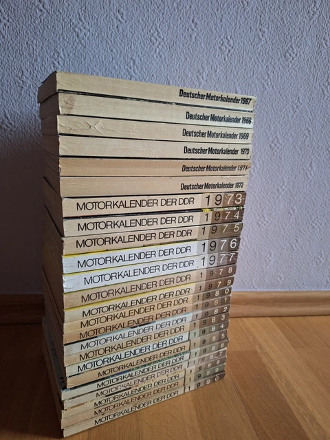 MOTORKALENDER DER DDR/ Deutscher Motorkalender Sammlung Buchserie ...