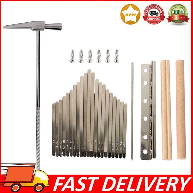 21 KEY KALIMBA Steel Key+Wood Bridge+Steel Tuning Hammer Musical ...