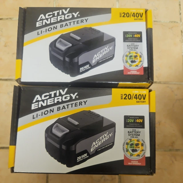 FERREX ACTIV Energy Li-Ion Battery 20V/40V 5.0Ah New Release 2025 x2 £ ...