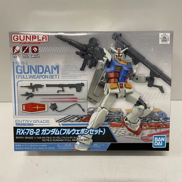 BANDAI RX-78-2 GUNDAM Full Weapon Set 1/144 Scale Entry Grade Model Kit USA EUR 10,15 - PicClick DE