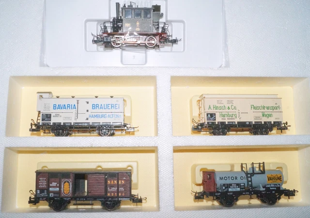 TRIX H0 21218 Freight Train with Tender Locomotive "Glass Box" by KPEV ...