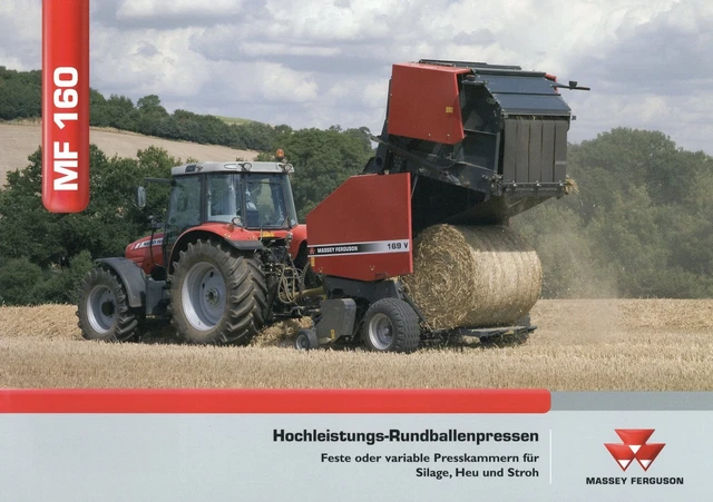 MASSEY FERGUSON PROSPEKT 2006 2/06 D MF 160 Rundballenpressen brochure catalog EUR 16,90 ...