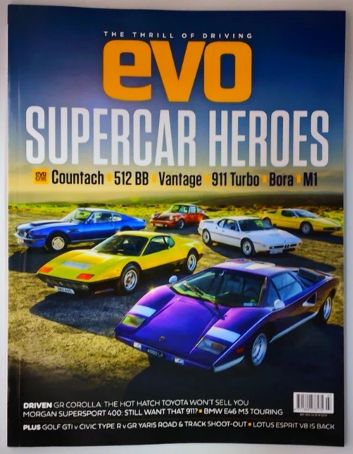 EVO MAGAZINE JULY 2026 Supercar Heroes: Countach, 512 BB, Vantage, 911 ...