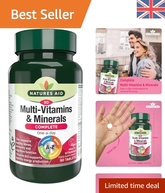 MULTIVITAMINS AND MINERALS, 90 Count Pack of 1, Packing may vary £18.99 ...