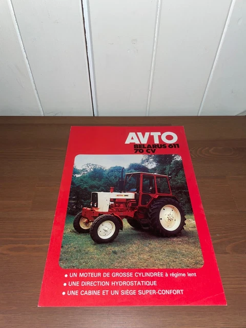 BROCHURE PROSPEKT PROSPECTUS TRACTEUR AVTO/BELARUS 611 tractor-traktor-zetor-ih £5.99 - PicClick UK