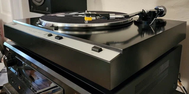 VINTAGE SANSUI FR-D3 Direct Drive Turntable Record Player New Slip Mat ...