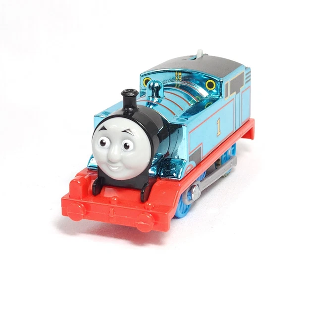 THOMAS & FRIENDS Trackmaster Motorized Thomas Train Shiny Chrome Blue ...