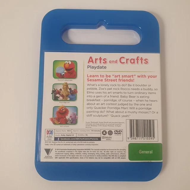 SESAME STREET ARTS and Crafts Playdate DVD Region 4 Australia Elmo Abby ...
