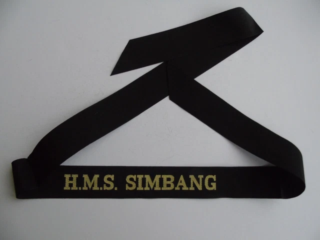 ROYAL NAVY CAP Tally - HMS SIMBANG - RNAS Singapore £6.99 - PicClick UK