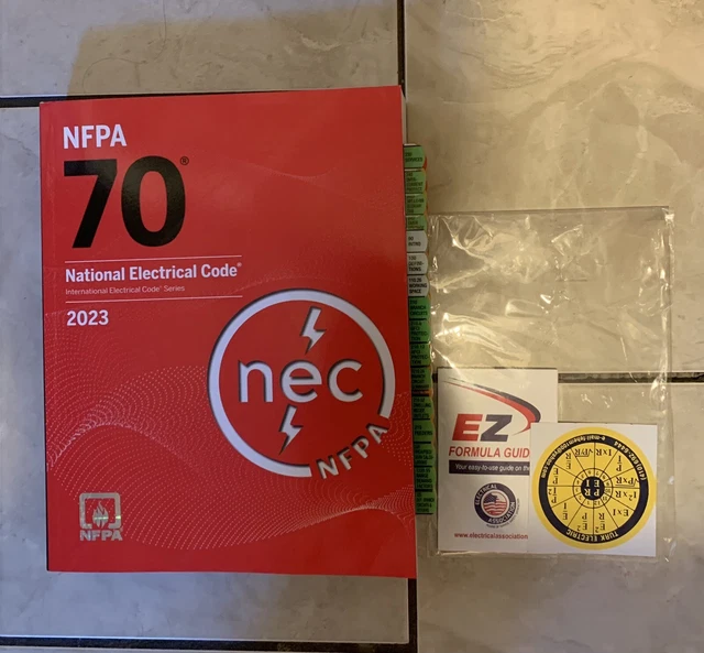 2023 NEC NFPA 70 National Electrical Code Book w/ EZ Tabbed (Pre-tabbed ...
