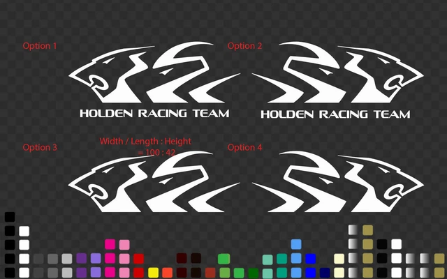 HOLDEN RACING TEAM Sticker Vinyl Decal logo Car Window Door Bumper 5cm ...