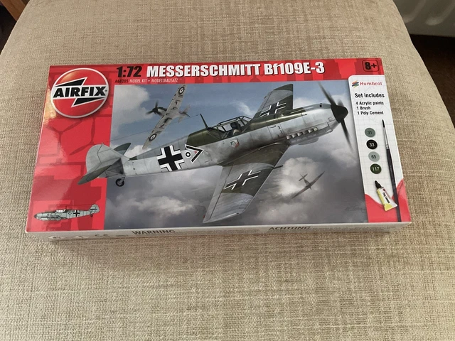 AIRFIX MESSERSCHMITT BF109E-3 Model With Paints £9.99 - PicClick UK