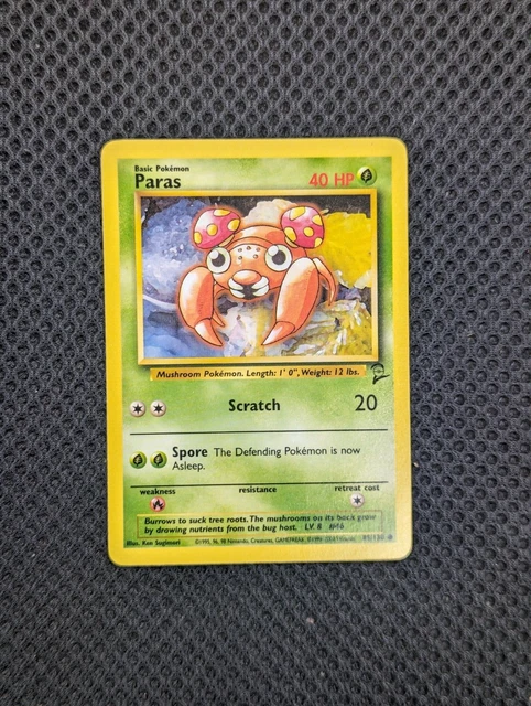 POKÉMON JCG PARAS Base Set 2 85/130 Régulier Illimité Commun EUR 1,33 ...