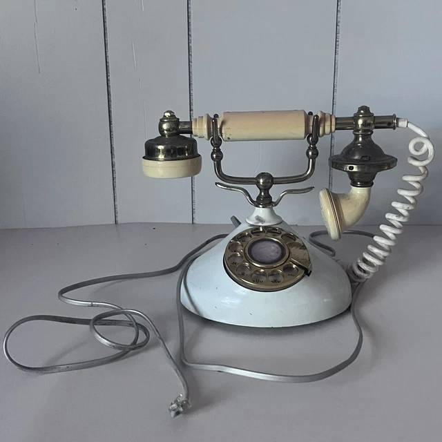 VINTAGE FRENCH STYLE Rotary Dial Princess Landline Telephone Phone ...