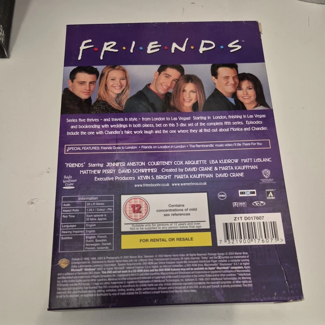FRIENDS - SERIES 5 - Complete (Box Set) (DVD, 2000) £4.33 - PicClick UK