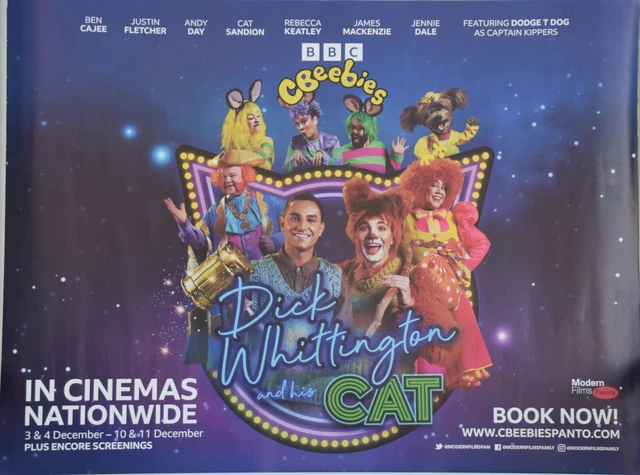 DICK WHITTINGTON AND his Cat CBeebies UK Quad Movie Poster £10.95 ...