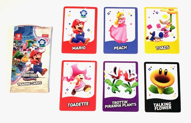 SUPER MARIO BROS. Wonder - 6 Trading Cards Lot with Pack £4.74 ...