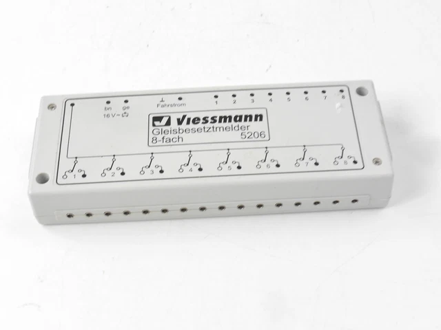 VIESSMANN 5206 STEUERUNGSZUBEHÖR Gleisbesetztmelder 8-fach EUR 44,99 - PicClick DE