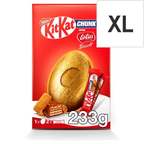 KIT KAT CHUNKY with Lotus Biscoff Milk Chocolate Easter Egg 233g Best ...