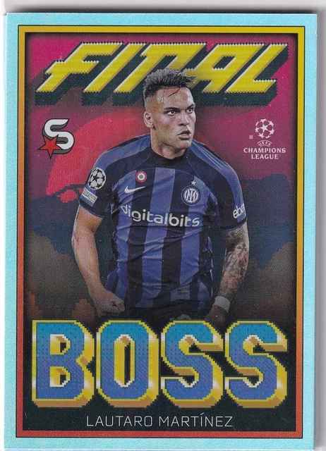 TOPPS UCL SUPER-STARS 22/23 Numéro Fb-Lau Lautaro Martinez Final Boss ...