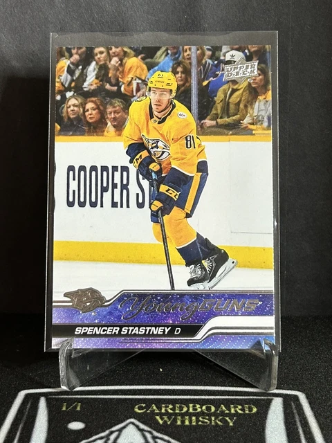 2023-24 2023-24 UPPER Deck 1 Spencer Stastney ROOKIE Young Guns #238 ...