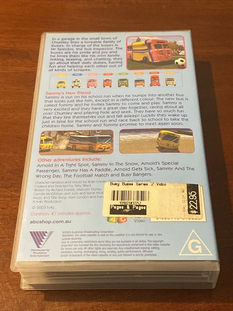 BUSY BUSES SAMMY’S New Friend VHS Tape Complete VGC ABC Kids Free ...