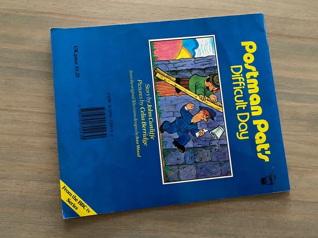 1985 & POSTMAN Pat's Difficult Day " book Pat & Jess cat BBC TV ...