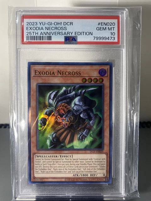 EXODIA NECROSS DCR-EN020 25th Anniversary PSA 10 $361.93 - PicClick CA