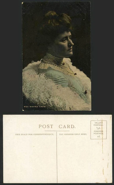 EDWARDIAN ACTRESS MISS Winifred Emery The Wife of Actor Cyril Maude Old Postcard EUR 6,01 ...