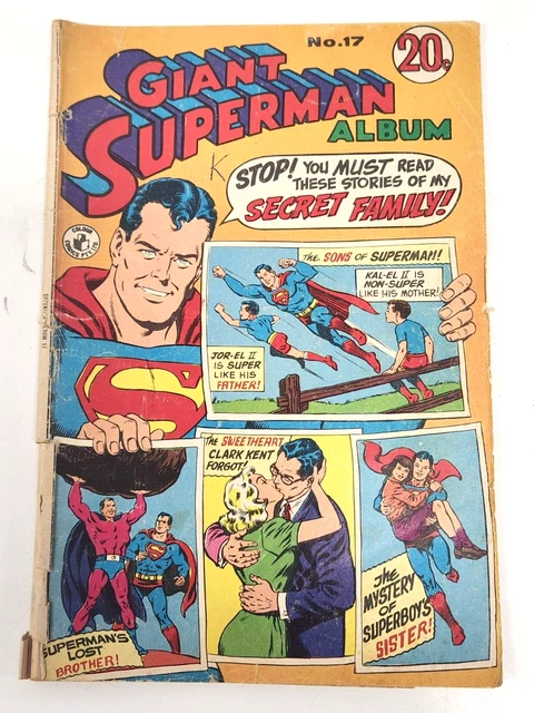GIANT SUPERMAN ALBUM no. 17, Australian DC, 1971 Comic $19.90 - PicClick AU