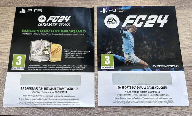 EA SPORTS FC 24 (PS5) Code and Ultimate Team Dream Squad Pack £49.99 ...