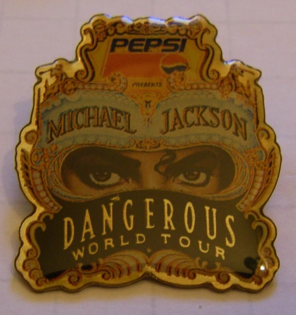PIN'S MUSIQUE MICHAEL JACKSON DANGEROUS WORLD TOUR PEPSI COLA EUR 10,00 ...