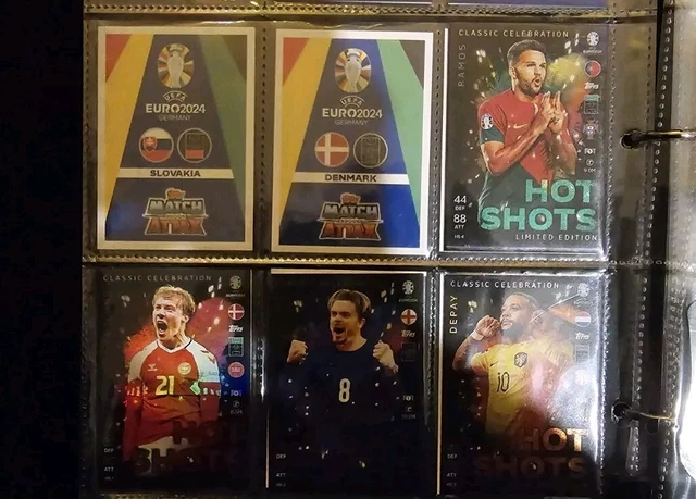 TOPPS MATCH ATTAX Euro 2024 Limited Edition Classic Celebration Hot ...