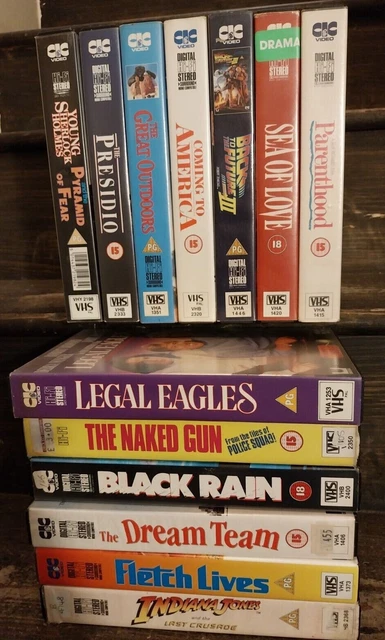 VHS VIDEO BIG Box Ex Rental CIC Action Comedy Thriller 1980s Classics £ ...